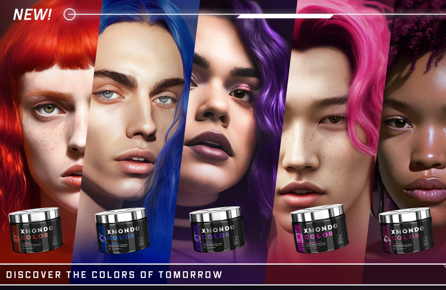 Haircare Brand XMondo Uses AI-Generated Models For Its New Hair Color ...